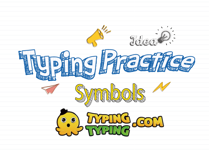 Typing Practice: Symbols - Typingtyping